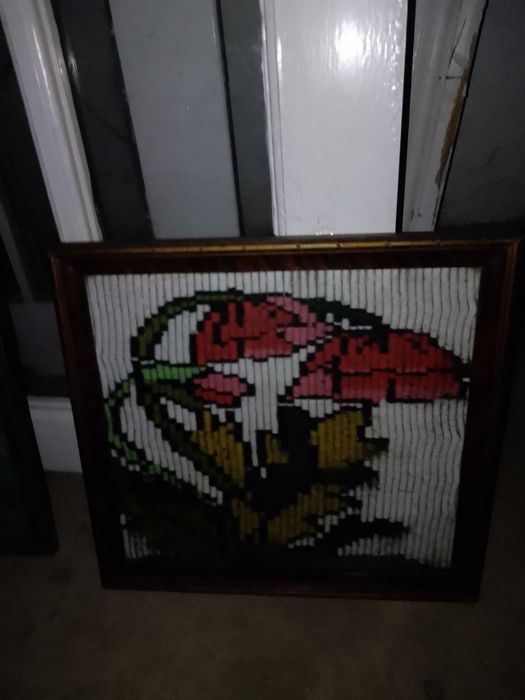 Tablouri cusute manual și carpete țesute la raboi Boldu • OLX.ro