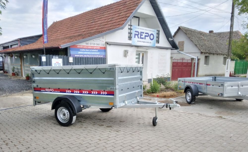 Remorca Repo RDS 2,40/1,25 m 750 kg Basculabila ATV Arad • OLX.ro