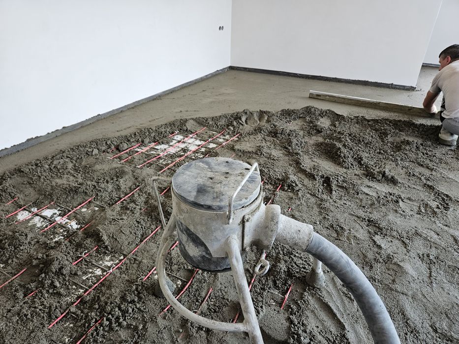 Șapă mecanizată și elicopterizată, Șapă ușoară, flotanta, pardoseală ...