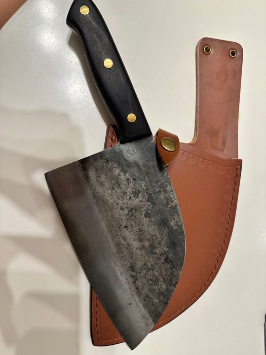 Cutit Dacobi - Cuțit forjat pentru gătit în natură, 18cm-teaca inclusa ...