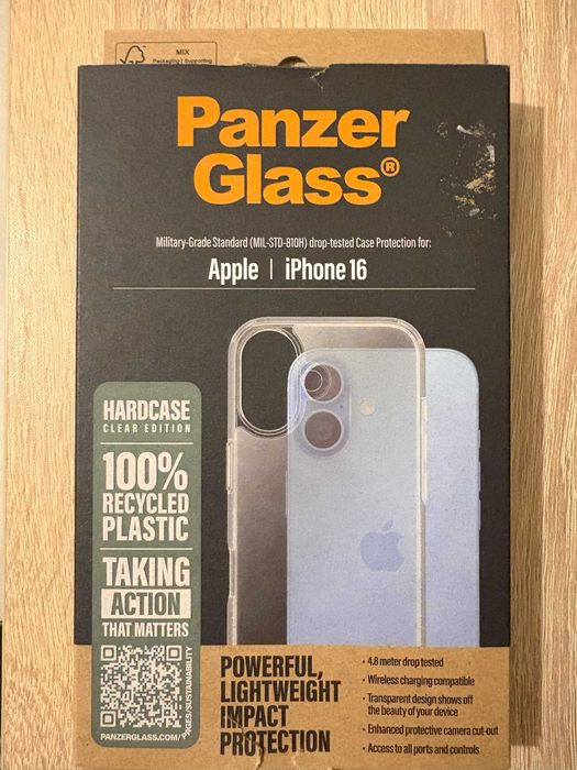 Калъф, кейс / Panzer Glass Clear Case iPhone 16 гр. Варна Възраждане 3 • OLX.bg