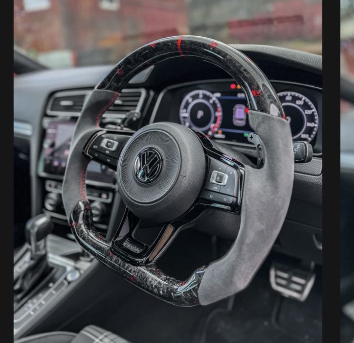 Volan custom carbon LED pentru VW Passat Golf Arteon Scirocco Brasov ...