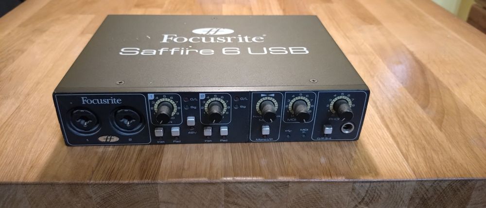 Placa sunet Focusrite saffire 6 usb, 4 out 2 in, usb 1.1 Arad • OLX.ro