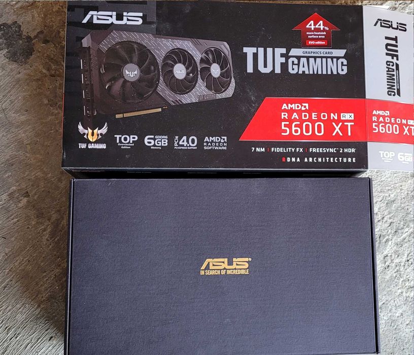 Placa video ASUS TUF Gaming Radeon RX 5600 XT , 6GB, GDDR6 -la cutie Iasi • OLX.ro