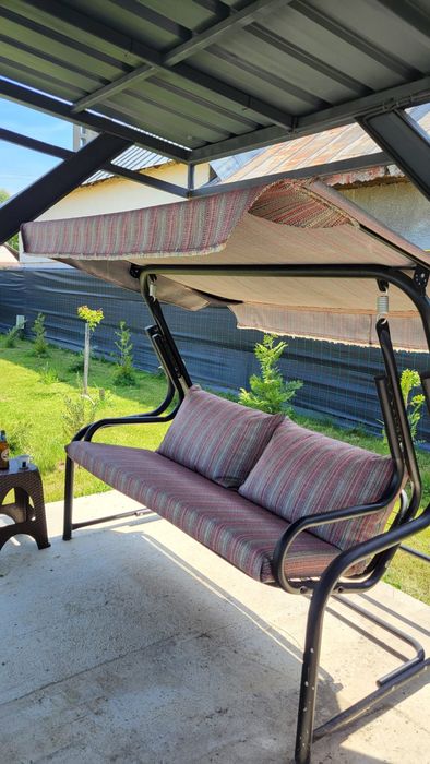 Sezut, acoperis, husa, copertina, perne balansoar curte, gradina ...