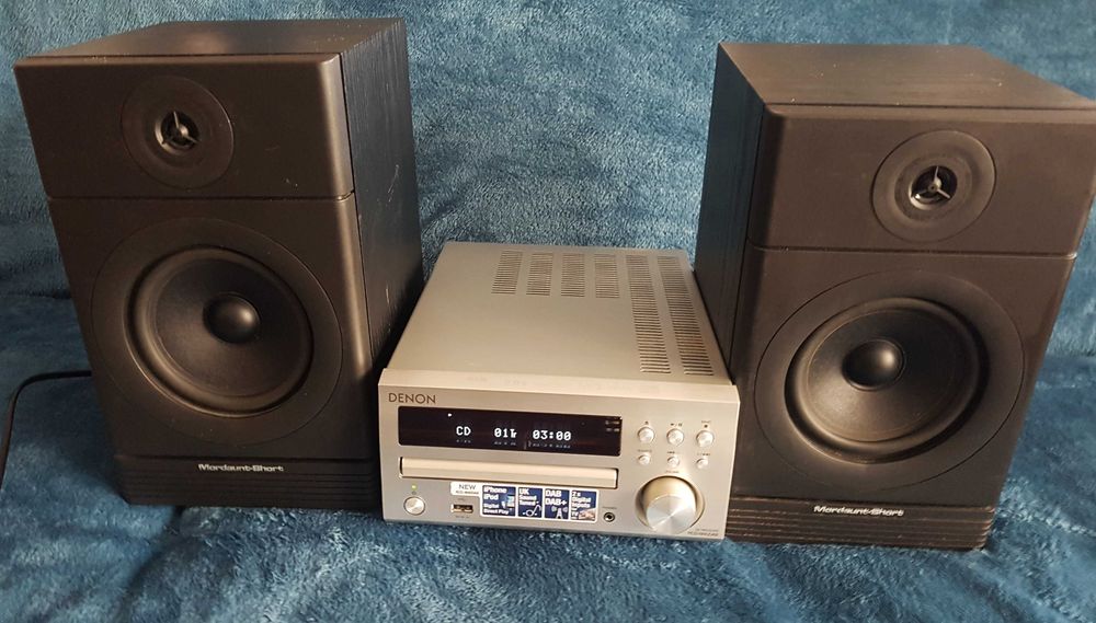 Sistem mini CDReceiver DENON RCD-M40DAB + boxe Hi-Fi Mordaunt Short ...