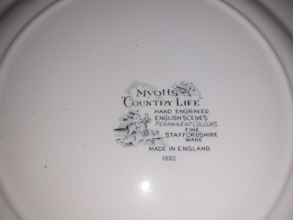 Set serviciu de masa portelan englezesc Myotts Country Life 6 persoane ...