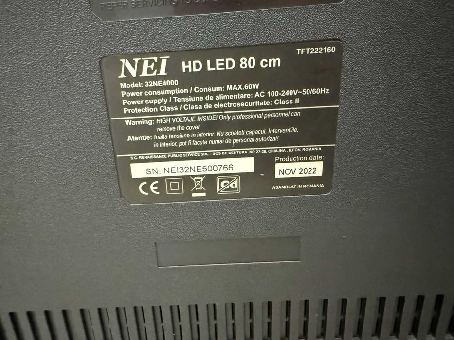 Televizor Led Nei 32NE4000 80 Cm AGP Amanet Cod 2634 Timisoara • OLX.ro