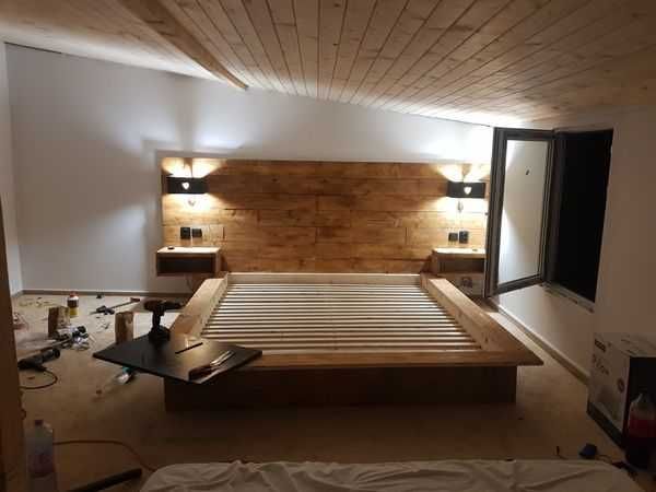 Vand/confectionez paturi rustice-lemn masiv, 180x200 Bucuresti Sectorul ...