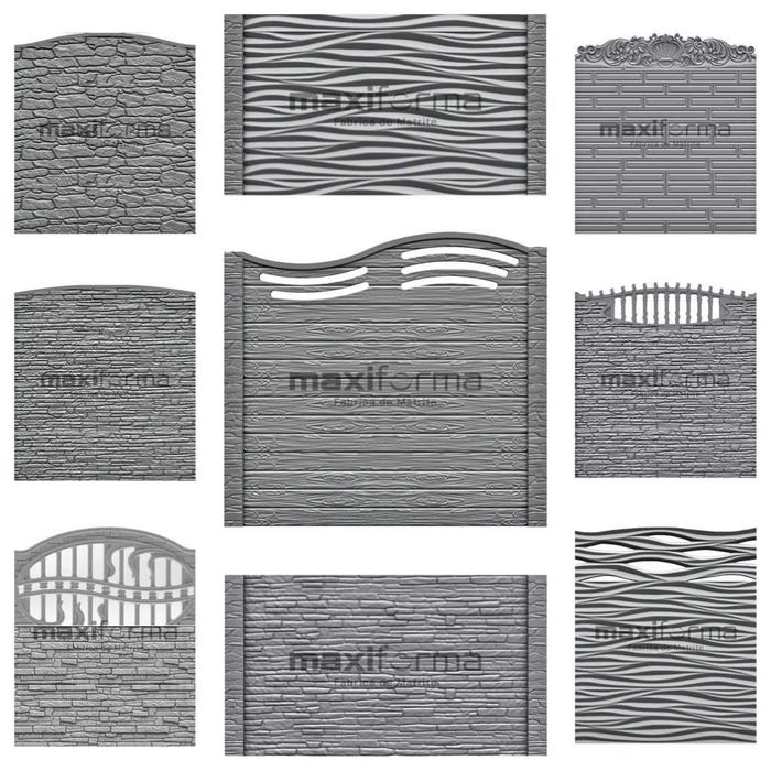 Forme gard beton din plastic ABS HIMPACT! Rezista 500 Turnari! Paulesti ...