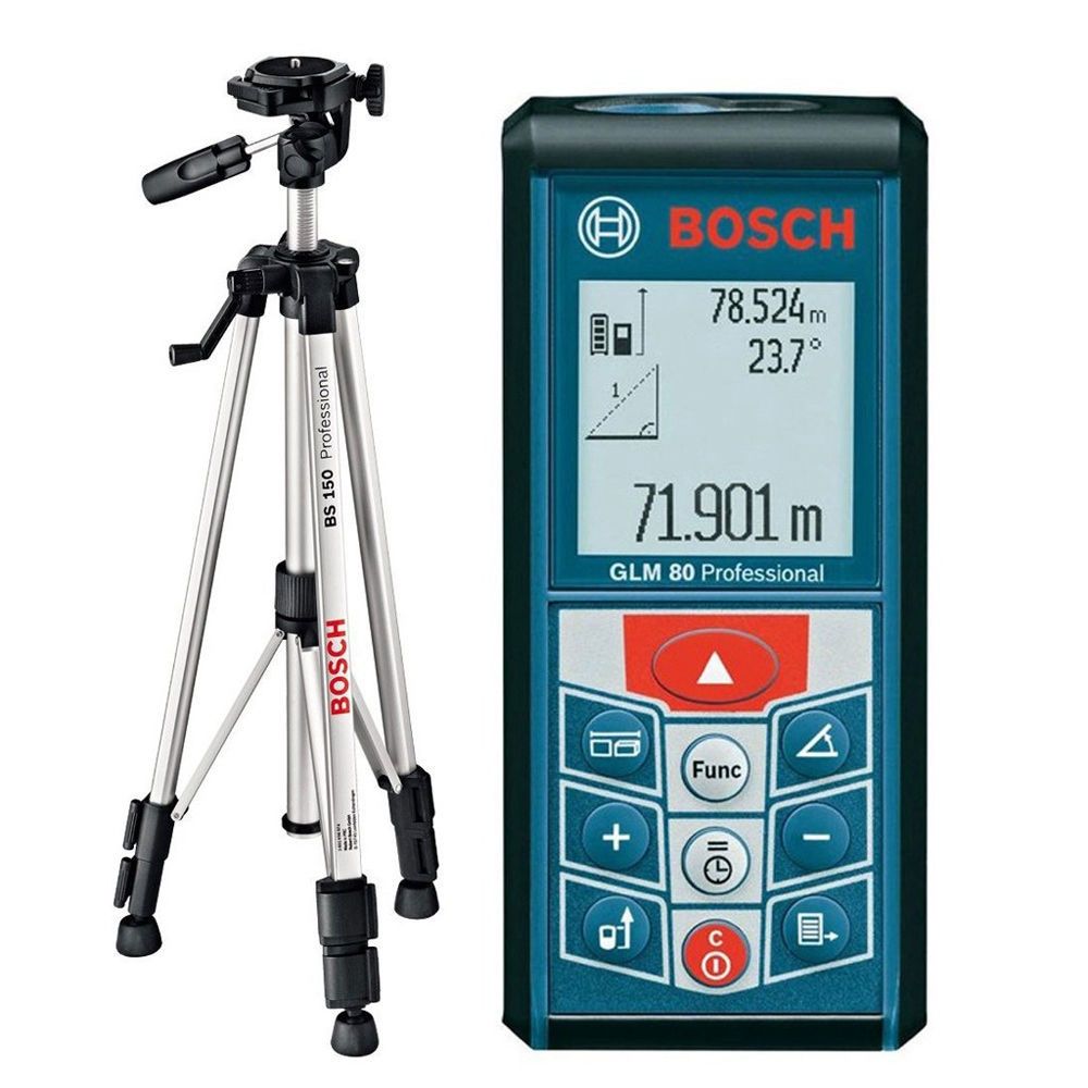 Дальномер лазерный Bosch GLM 80 + тренога Bosch BT 150: 80 000 тг ...