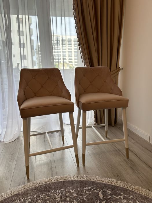 Scaune insula/bar catifea Craiova • OLX.ro