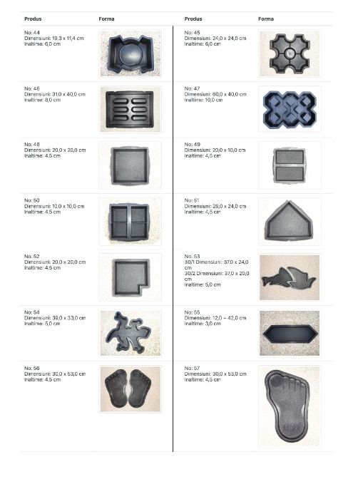 Matrite forme pavaj pavele polipropilena Timisoara • OLX.ro