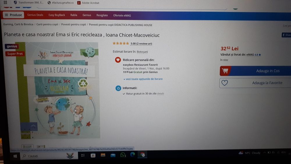 Carte planeta e casa noastra Botosani • OLX.ro