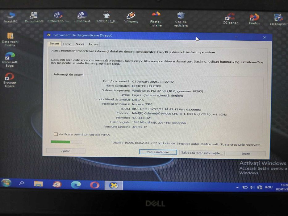 Laptop Dell Inspiron Intel® Celeron® N4000 , 4GB, 500GB, Intel® UHD ...