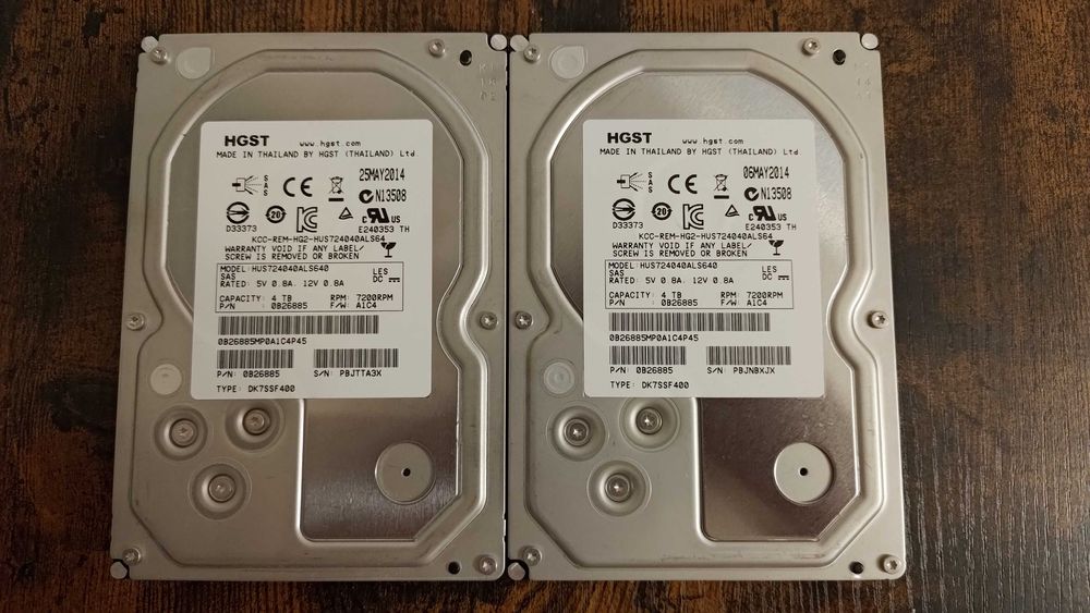 Hard Disk / HDD HGST 4TB SAS, 6Gbps (2 buc.) Bucuresti Sectorul 4 • OLX.ro