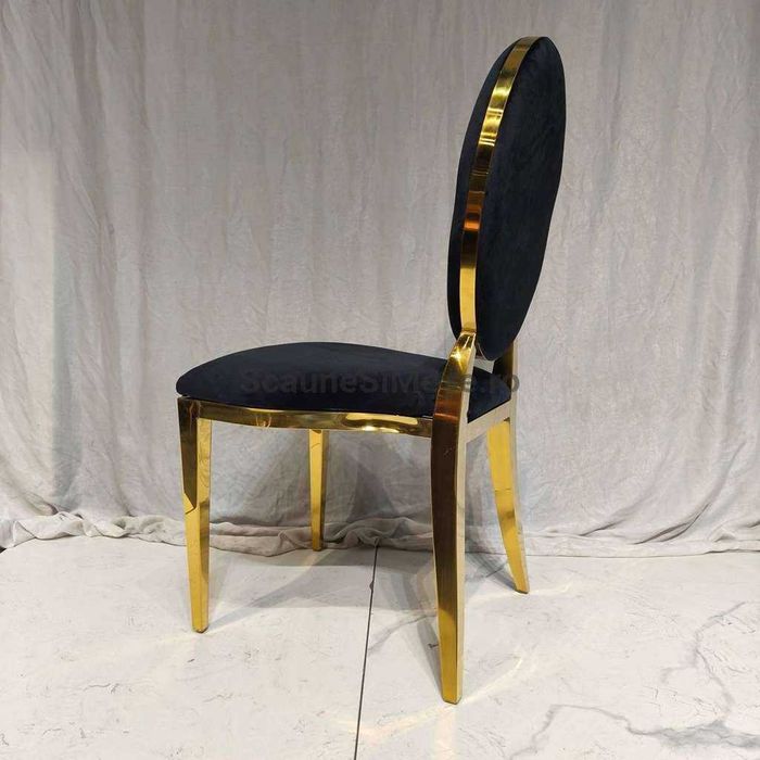 Scaun Auriu, Scaune Lux, Catifea, Salon Evenimente, Nunta, Restaurant ...