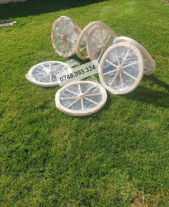Roata lemn masiv 40 50 60 80 cm noi Galati • OLX.ro