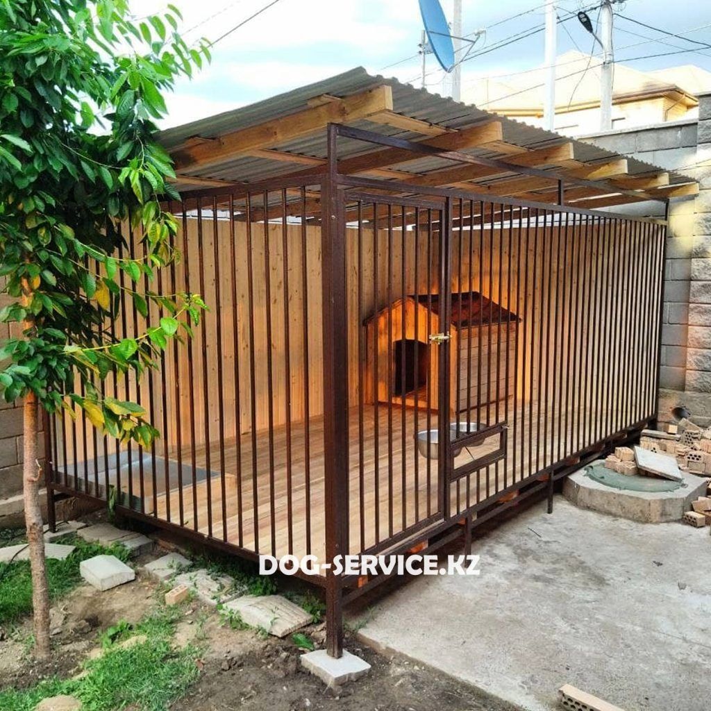 Вольер и будка для собаки уличный утеплённый домик собачьи клетки ...