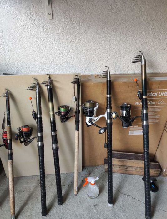 Foarte ieftin Undițe pescuit cu mulineta si lansete Botosani • OLX.ro