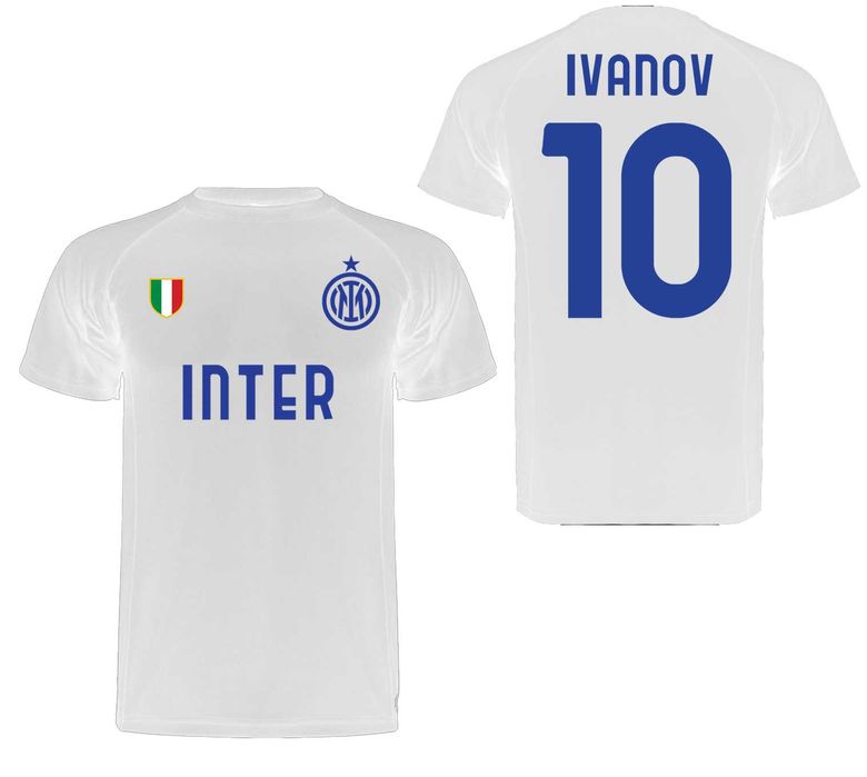 DRI-FIT тениски INTER MILANO / ИНТЕР с ИМЕ и НОМЕР по избор - 3 цвята ...