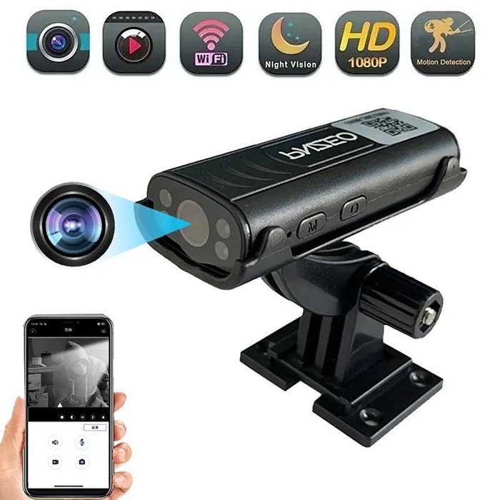 Mini camera de securitate Wi-Fi , HD, cu aplicatie mobila TSS-MC01-IR ...