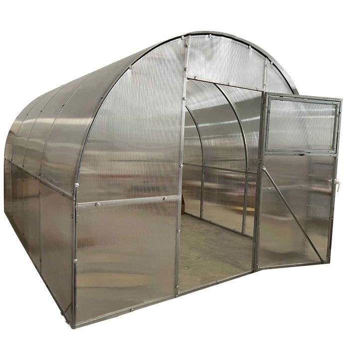 Sera / solar -acoperire policarbonat, teava metalica 4 mm- 10x3x2.5m ...