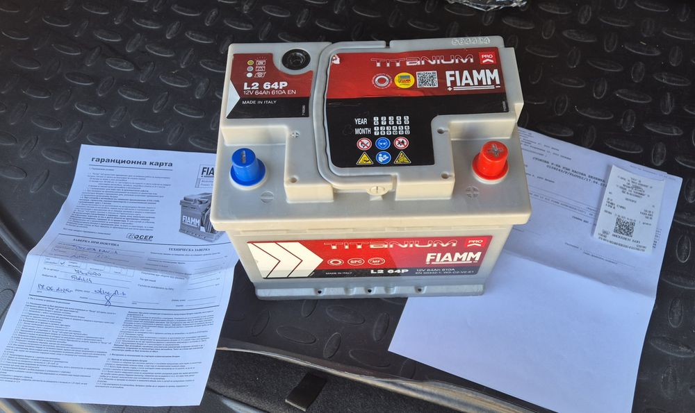 НОВ! - Акумулатор FIAMM TItanium Pro 12V, 64Ah гр. Пловдив Христо ...