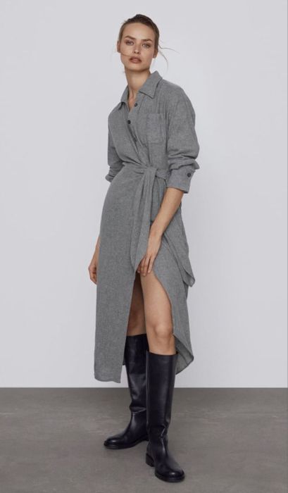 Rochie gri Zara XS Arad • OLX.ro