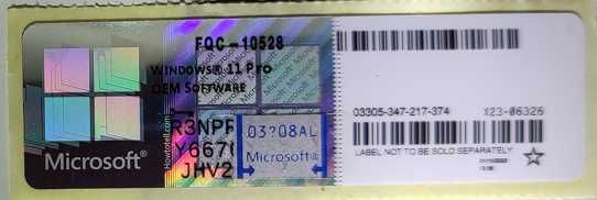 Windows 11 и 10 Pro наклейка Ключ стикер ОЕМ бессрочная лицензия Оптом Настольные компьютеры