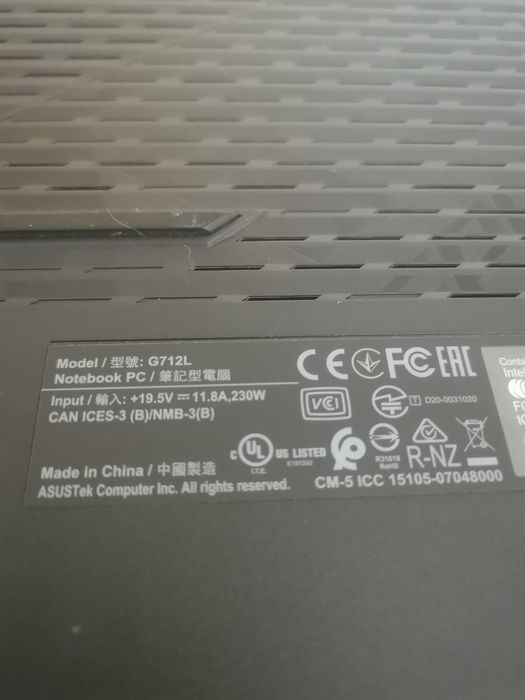 Laptop Gaming Asus ROG Strix G17 i7-10750/8Gb/512Gb/GTX1660Ti/RGB/17,3 ...