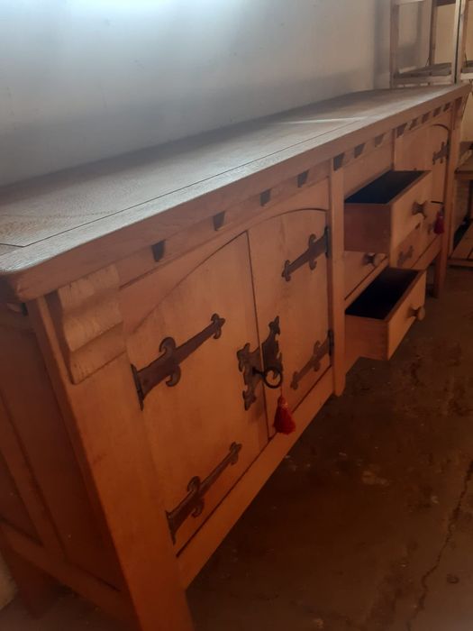 Mobila rustica lemn masiv sufragerie/bucătărie Zilisteanca • OLX.ro