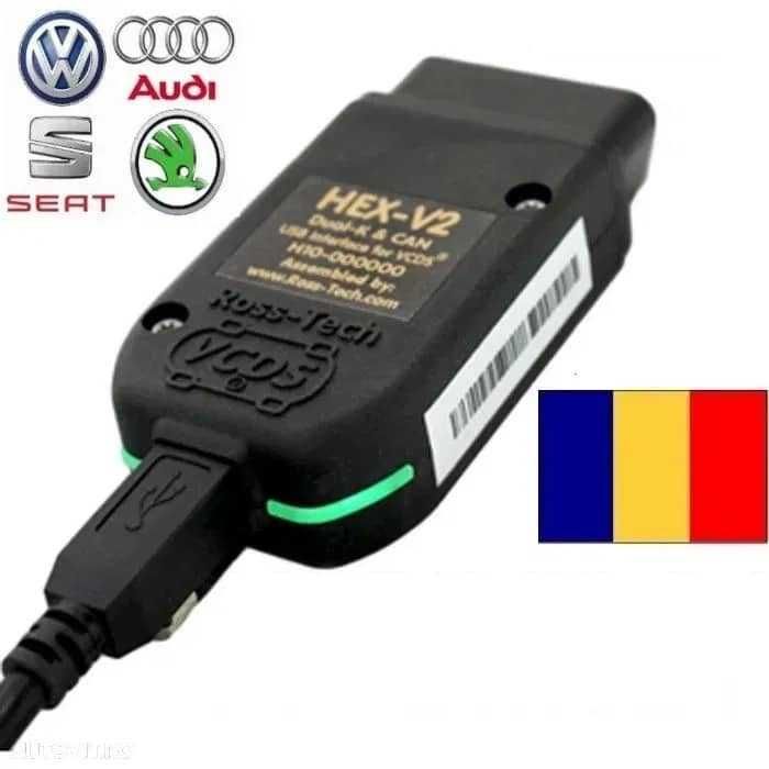 Tester Auto Diagnoza VCDS VAG COM HEX V2 24.7 VW AUDI SEAT SKODA Tecuci ...