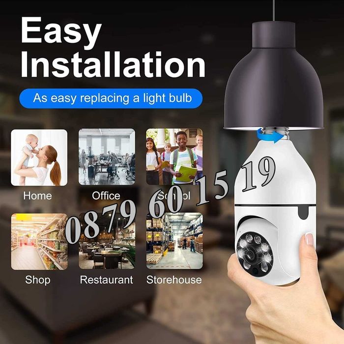 Куполна камера тип крушка 2mp Full Hd 360° камера крушка гр София Борово • Olx Bg