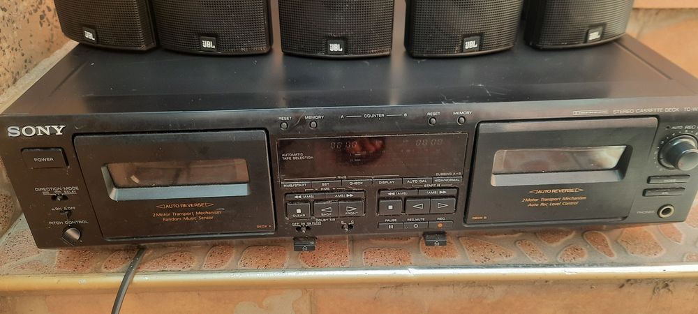 Двукасетъчен Дек SONY dc we 505 JBL 75sat Сателитни колонки гр ...