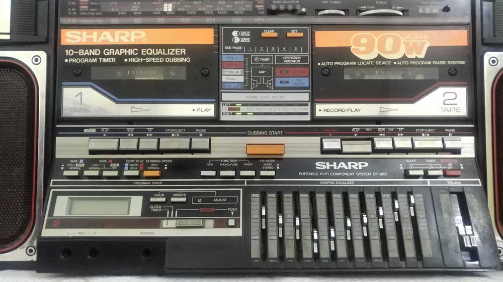 Sharp GF - 900 Z HI-FI двухкассетная магнитола - Магнитолы Астана на Olx