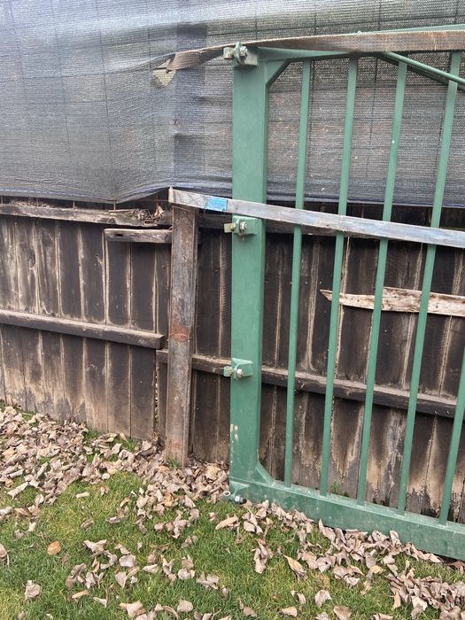 Poarta garaj / curte cu balamale. Tomesti • OLX.ro