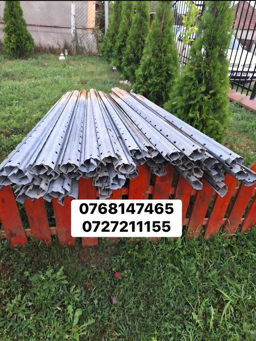 Vând spalieri stâlpi metalici zincati la 2.4m lungime cu grosimea 2mm ...