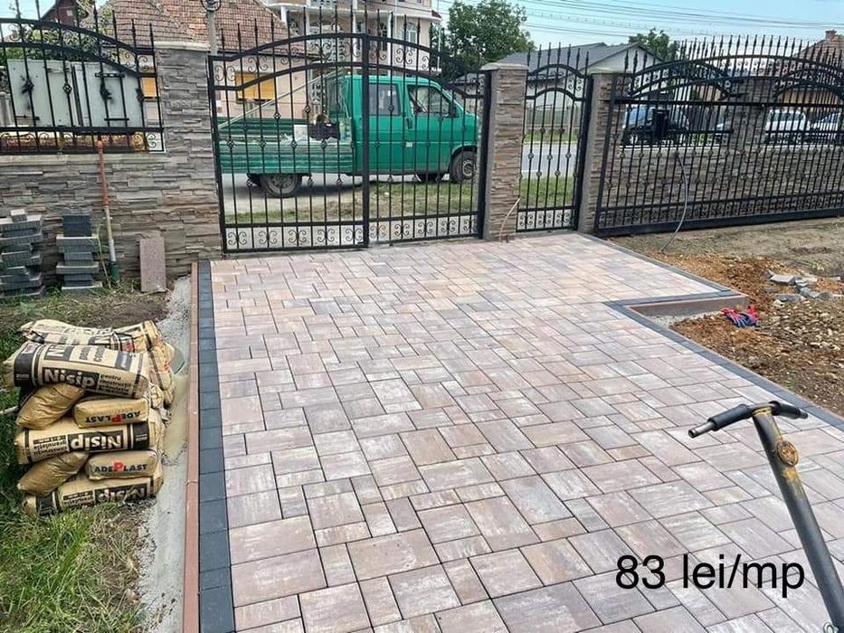 Pavaj Rettango bej nuantat 77 lei /mp Viisoara • OLX.ro