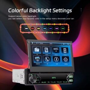 MP5 Player Auto 1DIN Retractabil 7″ – MirrorLink, Bluetooth Snagov • OLX.ro