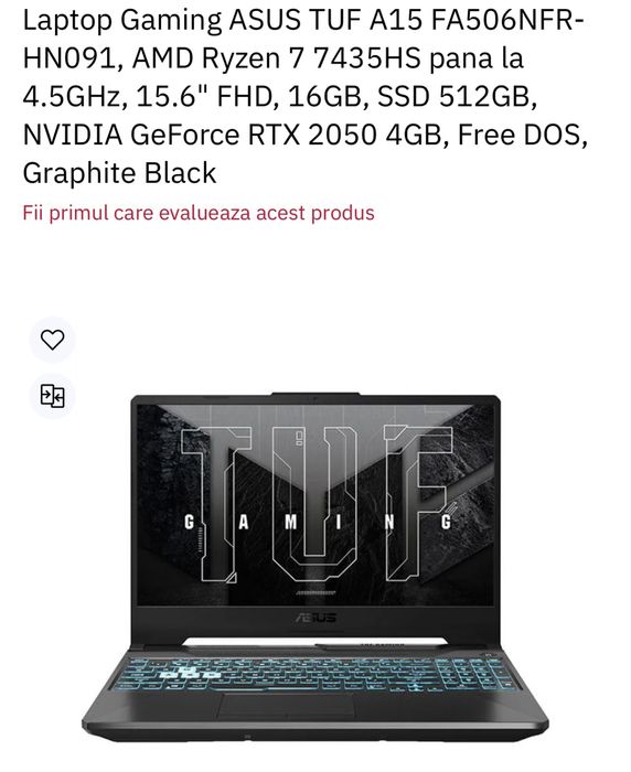 Laptop Gaming Asus Tuf Brasov • OLX.ro