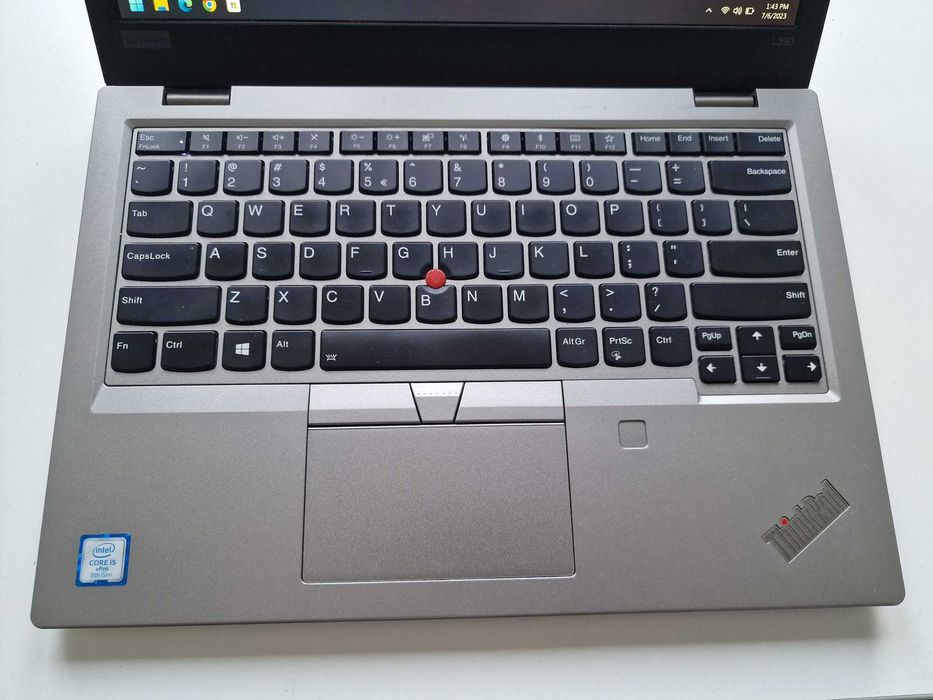 Lenovo Thinkpad L390, i5 8365U, 8GB RAM, 250 GB M2, FullHD, amprenta ...