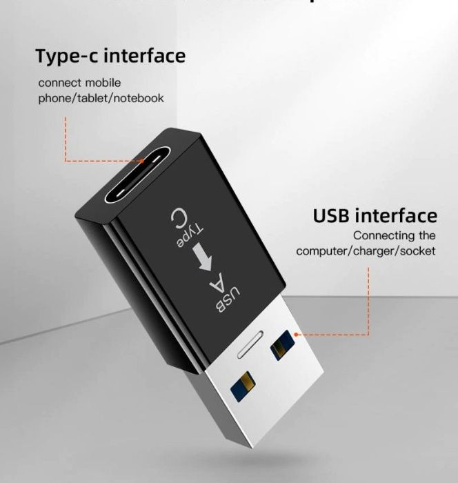 Преходник адаптер Usb Type C Usb 3 1 женско към Usb 3 0 мъжко Гаранц