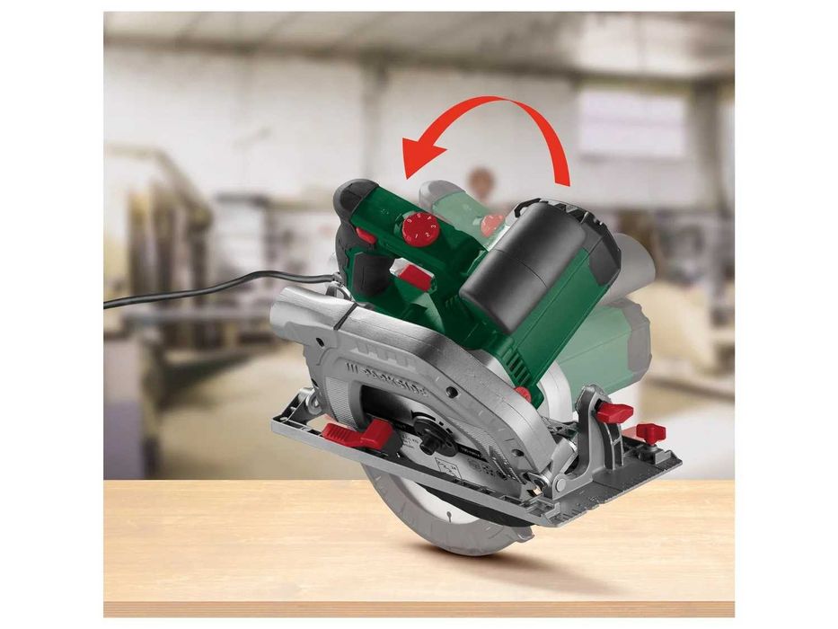 Ferăstrău circular portabil PARKSIDE PHKS 1350 E4, 1350 W,pornire soft ...