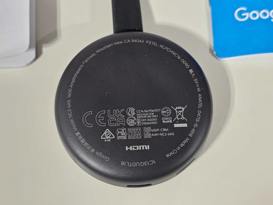 Google Chromecast gen 3 model NC2-6A5 Chiajna • OLX.ro