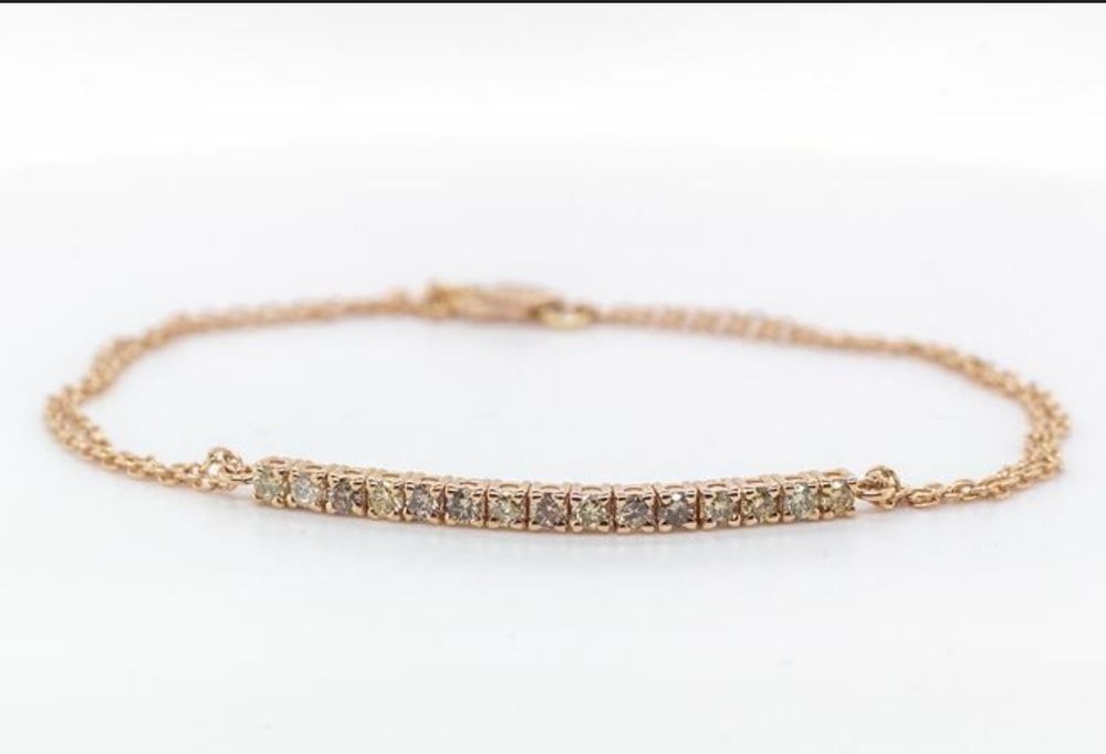 Bratara Aur 14k și Diamante Naturale 0.36ct certificat AIG Galati • OLX.ro