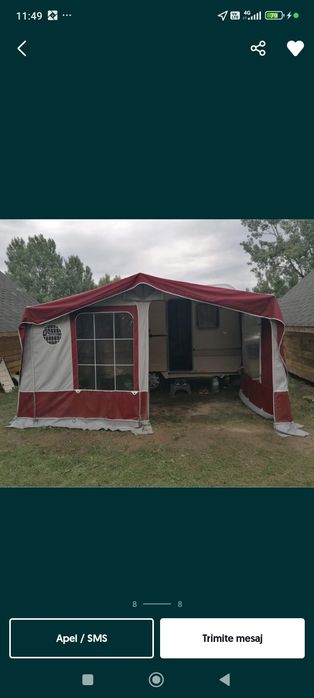 Cort rulota 8metri pamant Buzau • OLX.ro