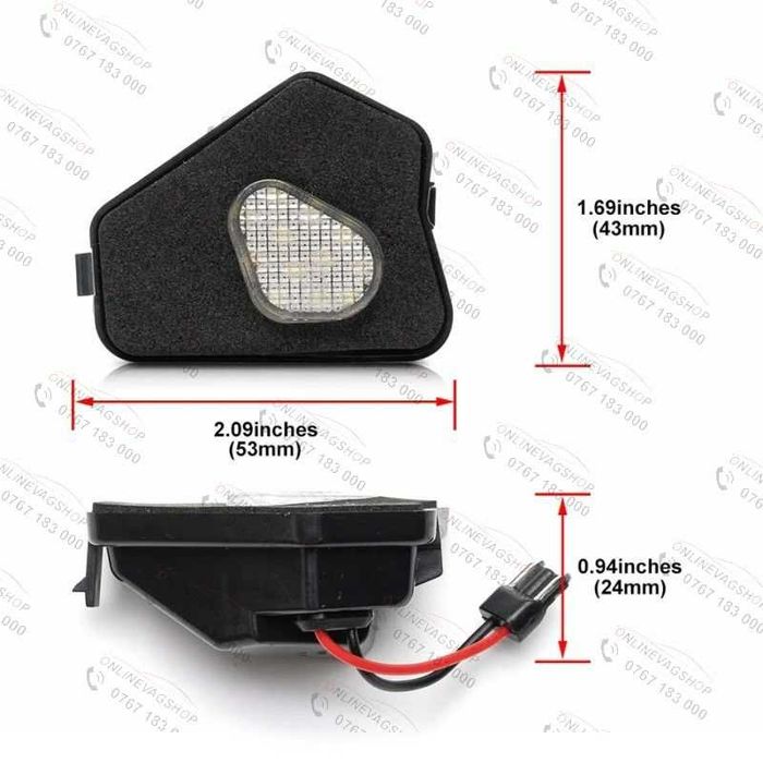 Led oglinda (puddle light) Mercedes A B C E CLA GLK S Class W204 W212 ...