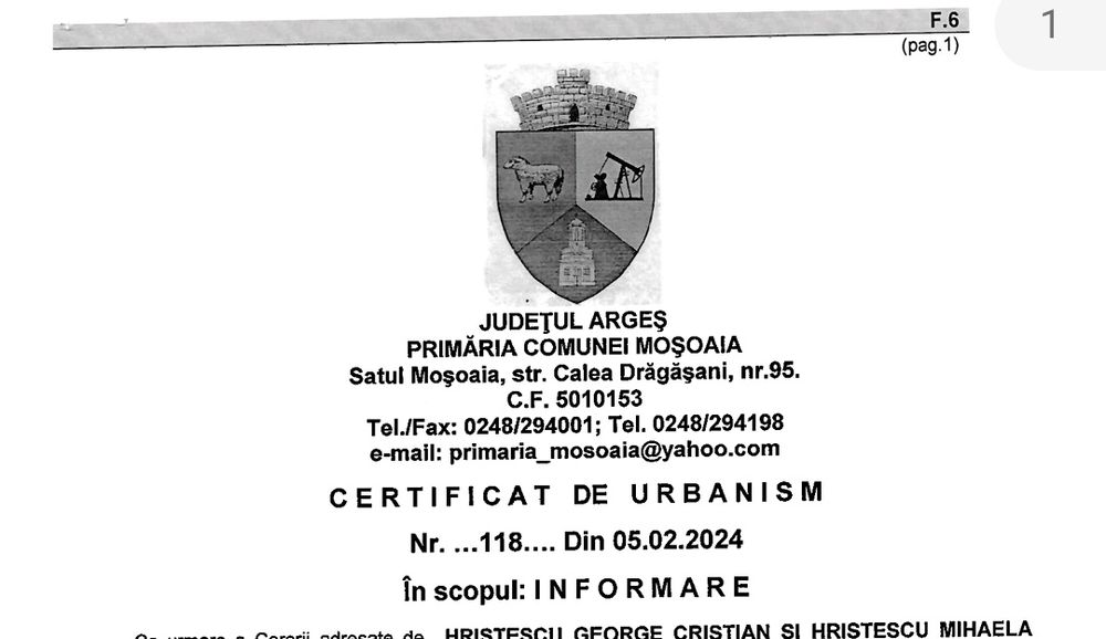 Proprietar, teren intravilan construcții , toate utilitățile ,Moșoaia ...