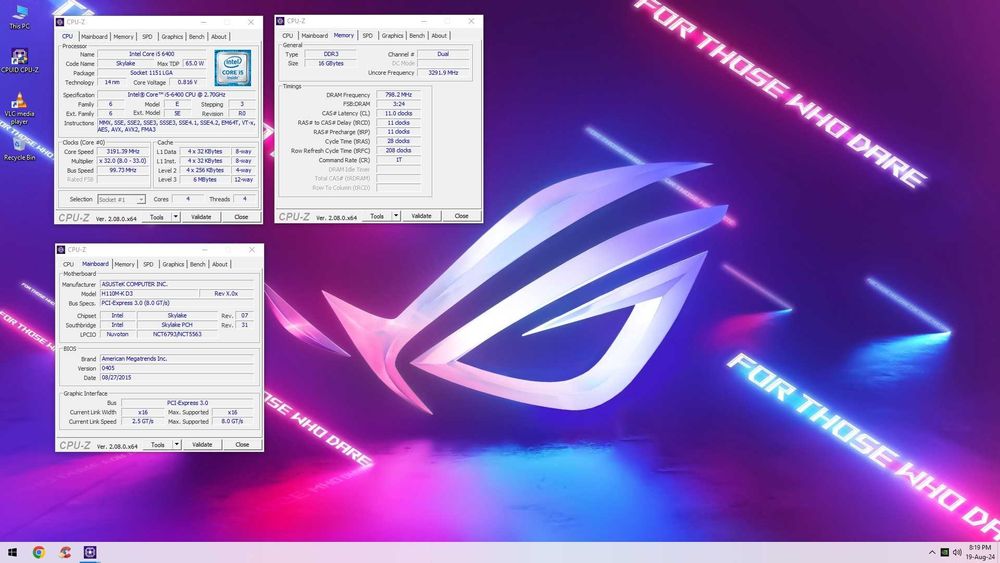 PC Gaming Asus ROG RGB i5 (Gen 6)/16GB/SSD+HDD/GTX960 de 8GB HM 800lei ...